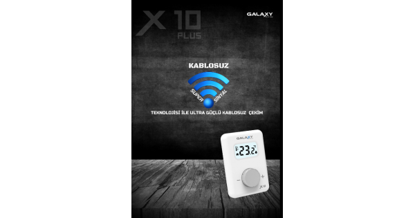 KOMBİ ODA TERMOSTATI BEYAZ KABLOSUZ X10PLUS